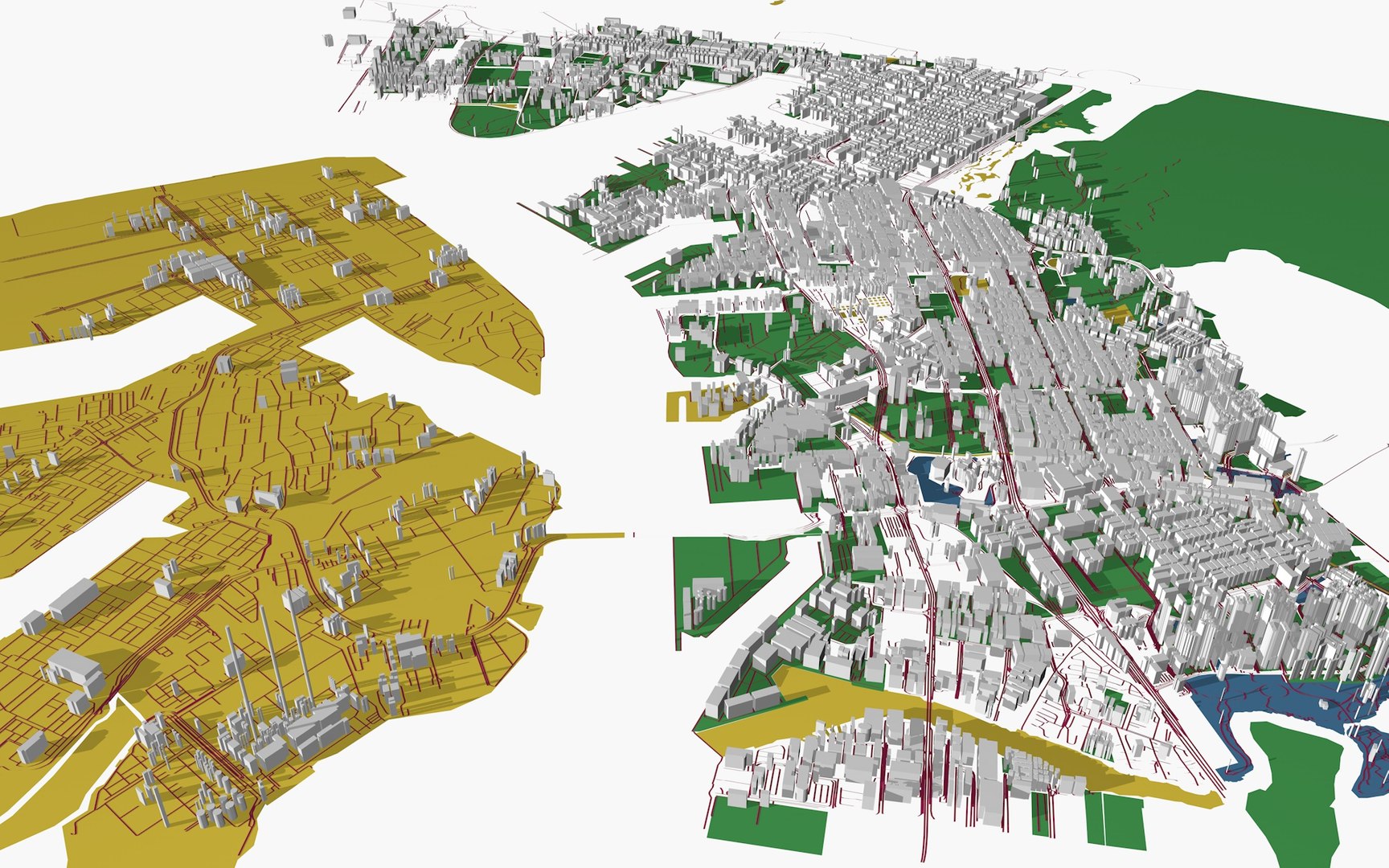 Town Structure Cityscape 3D Model - TurboSquid 1698628