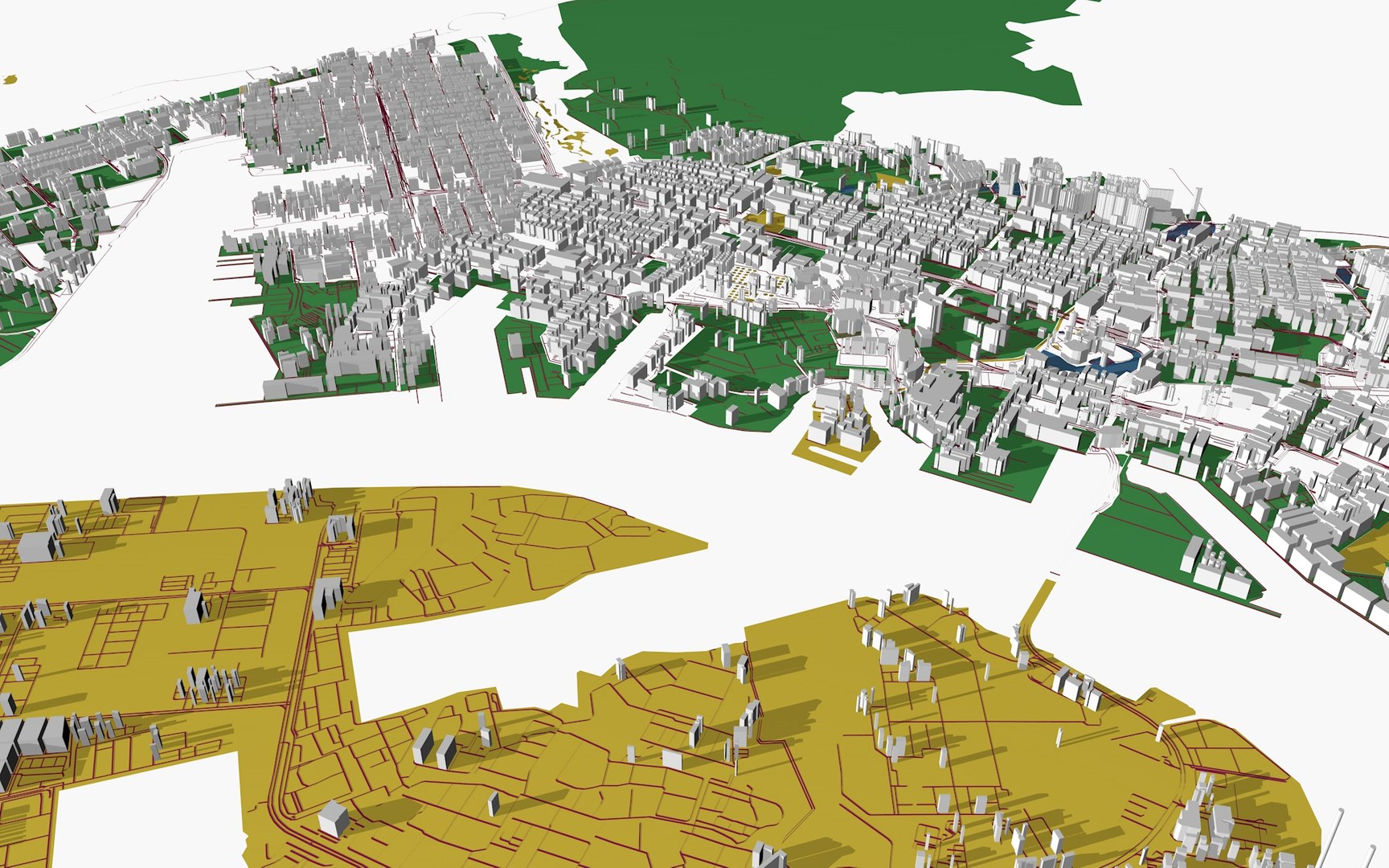 Town Structure Cityscape 3D Model - TurboSquid 1698628