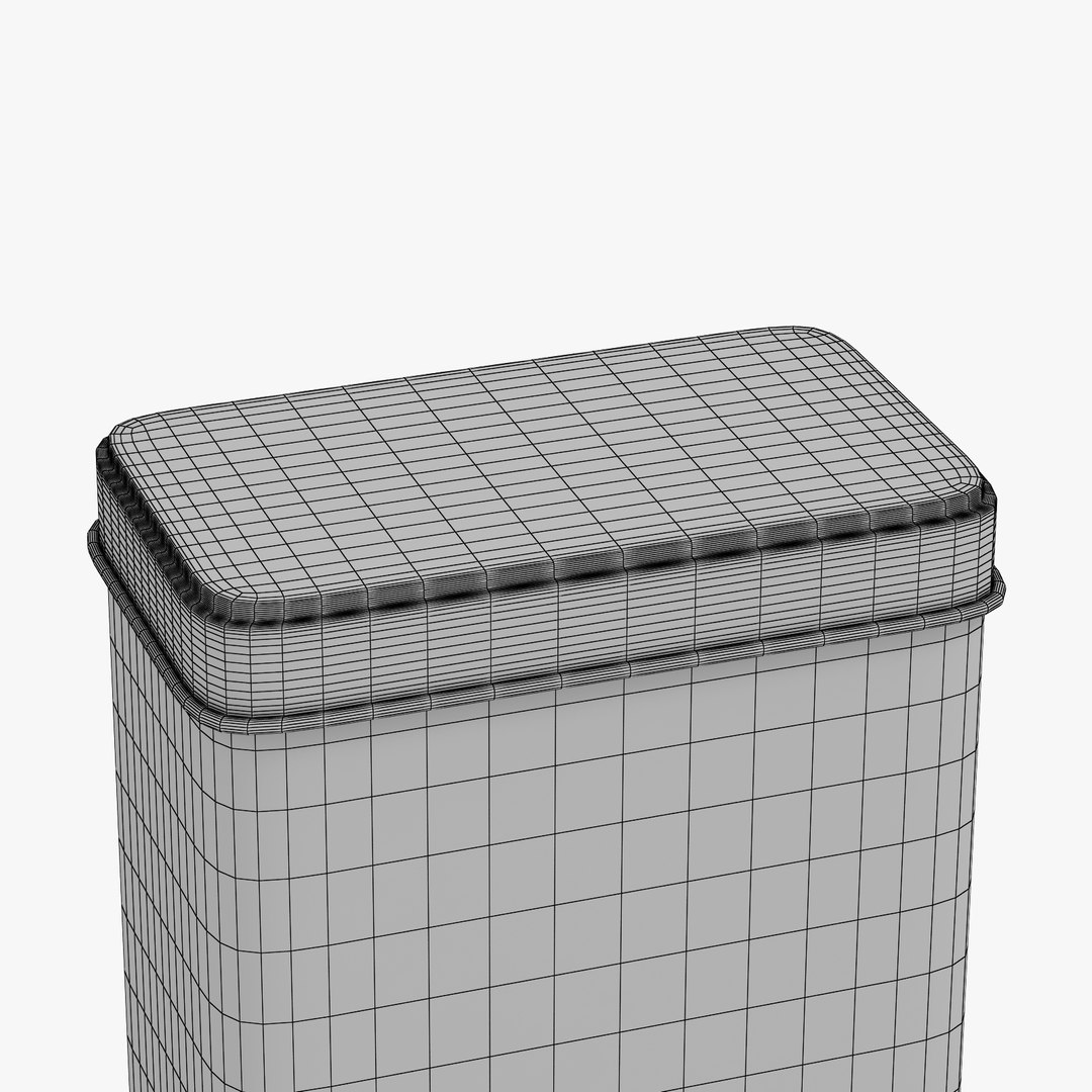 Container Tin Rectangle 3D Model - TurboSquid 1466197