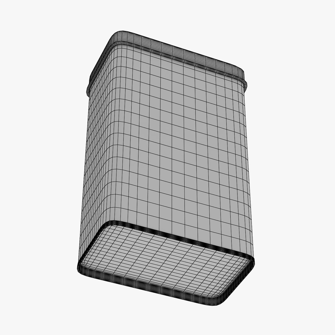 Container Tin Rectangle 3D Model - TurboSquid 1466197
