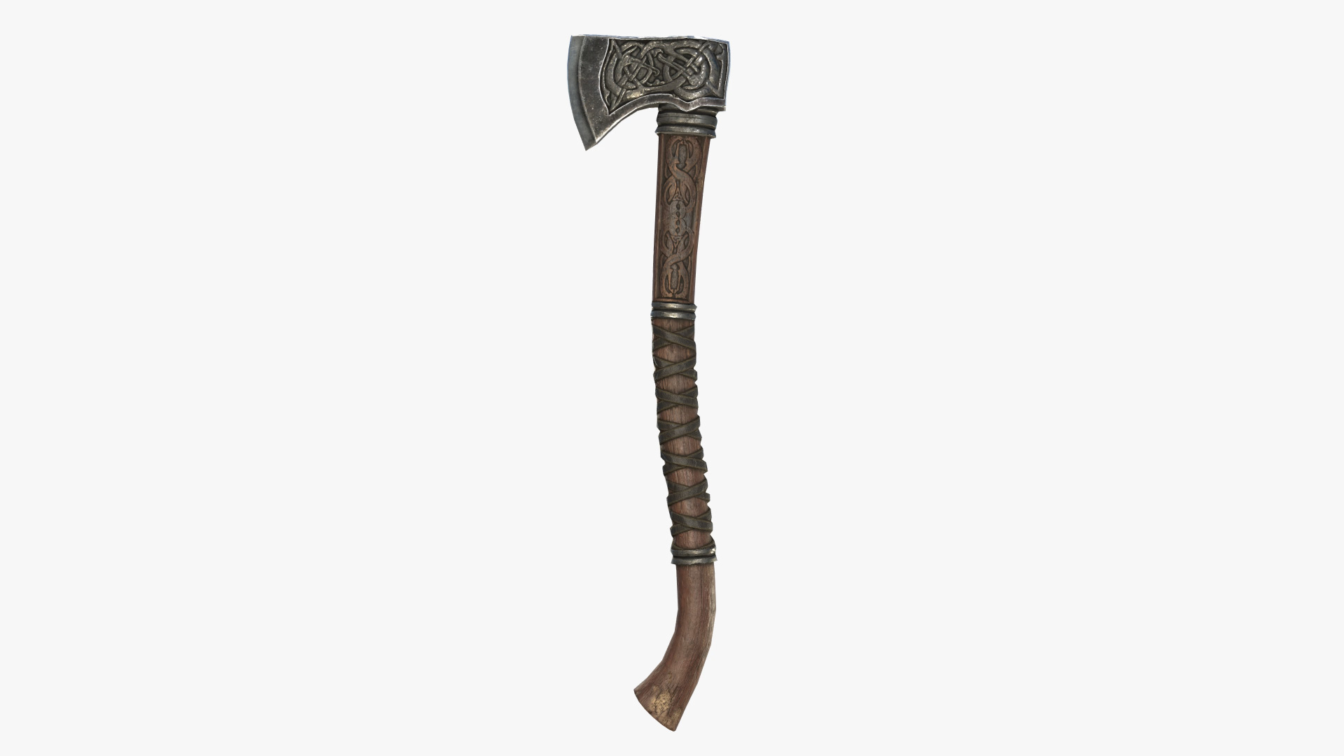 3D Fantasy Axe RPG Felling Axe Splitting Broadaxe Broad Bearded ...