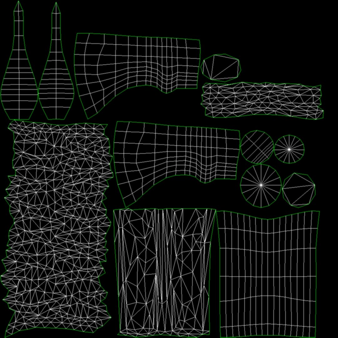 3D Fantasy Axe RPG Felling Axe Splitting Broadaxe Broad Bearded ...