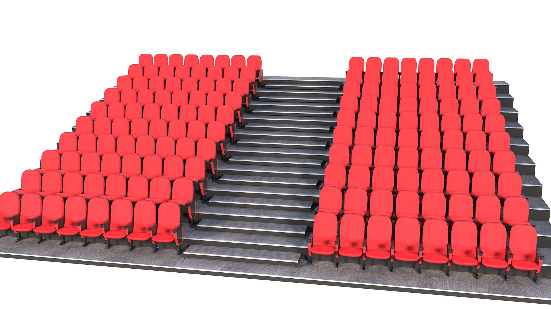 Bleachers Set Stadium 3D Model - TurboSquid 1649030