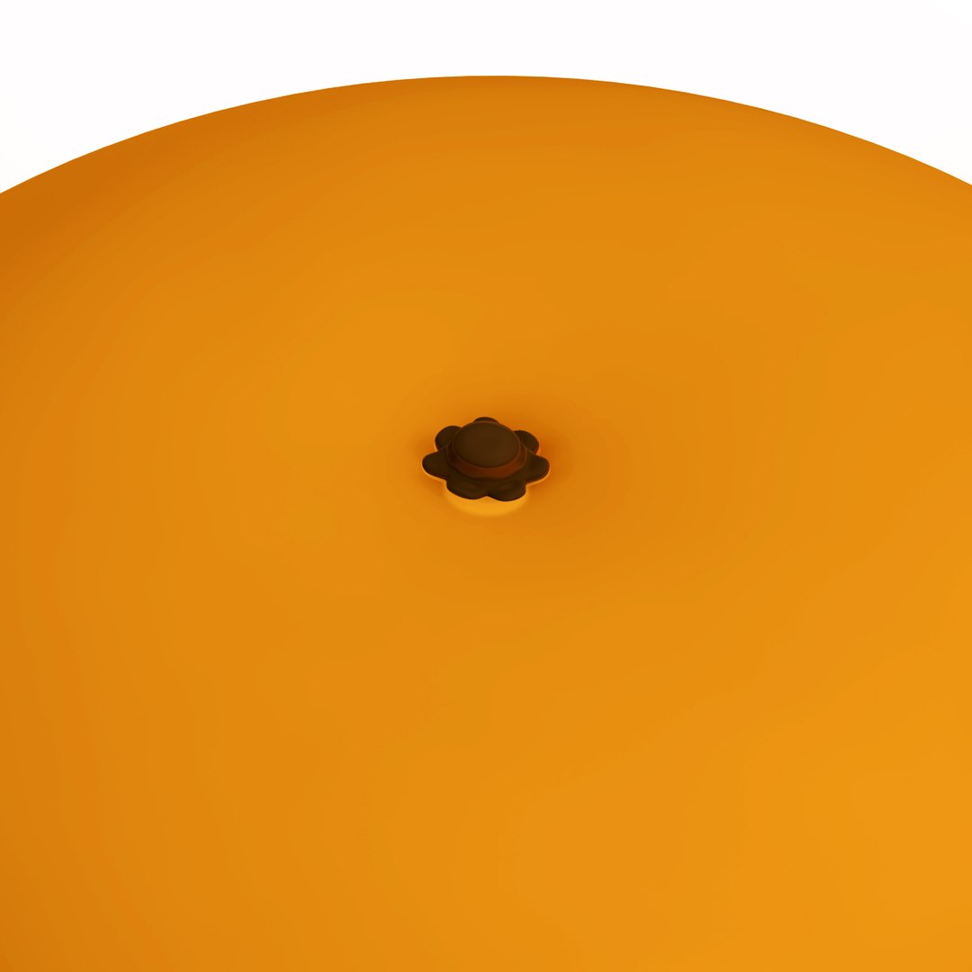 3d kitchen timer orange model