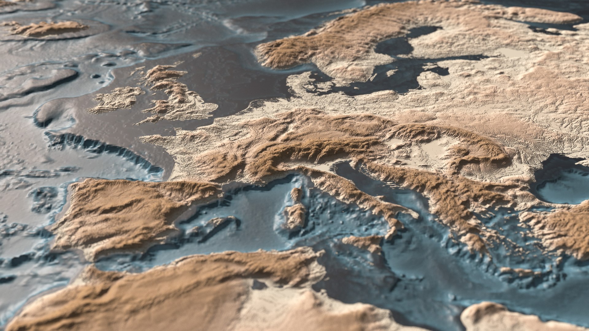 Stylized World Map 3D Model - TurboSquid 2078965