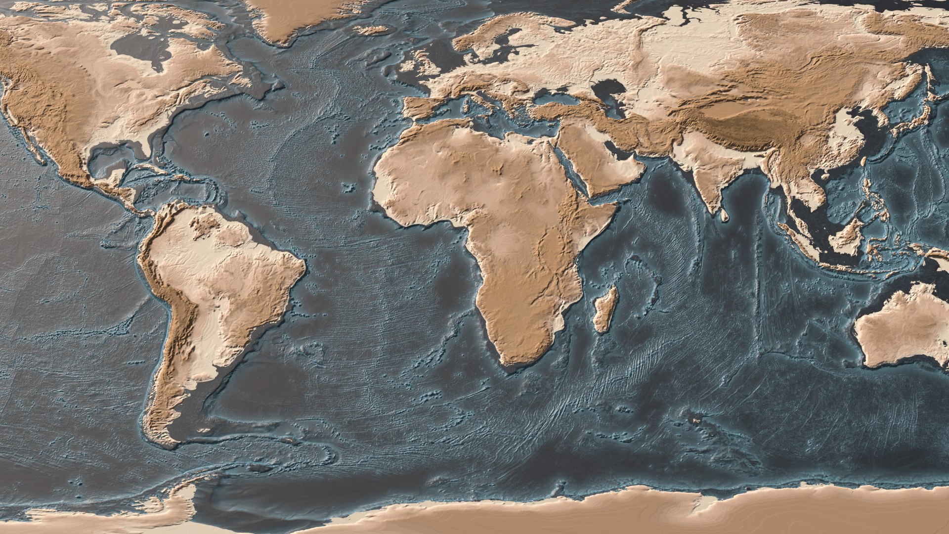 Stylized World Map 3D Model - TurboSquid 2078965