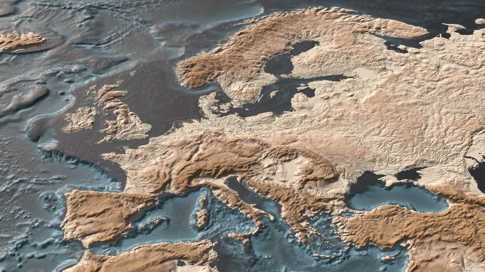 Stylized World Map 3D Model - TurboSquid 2078965