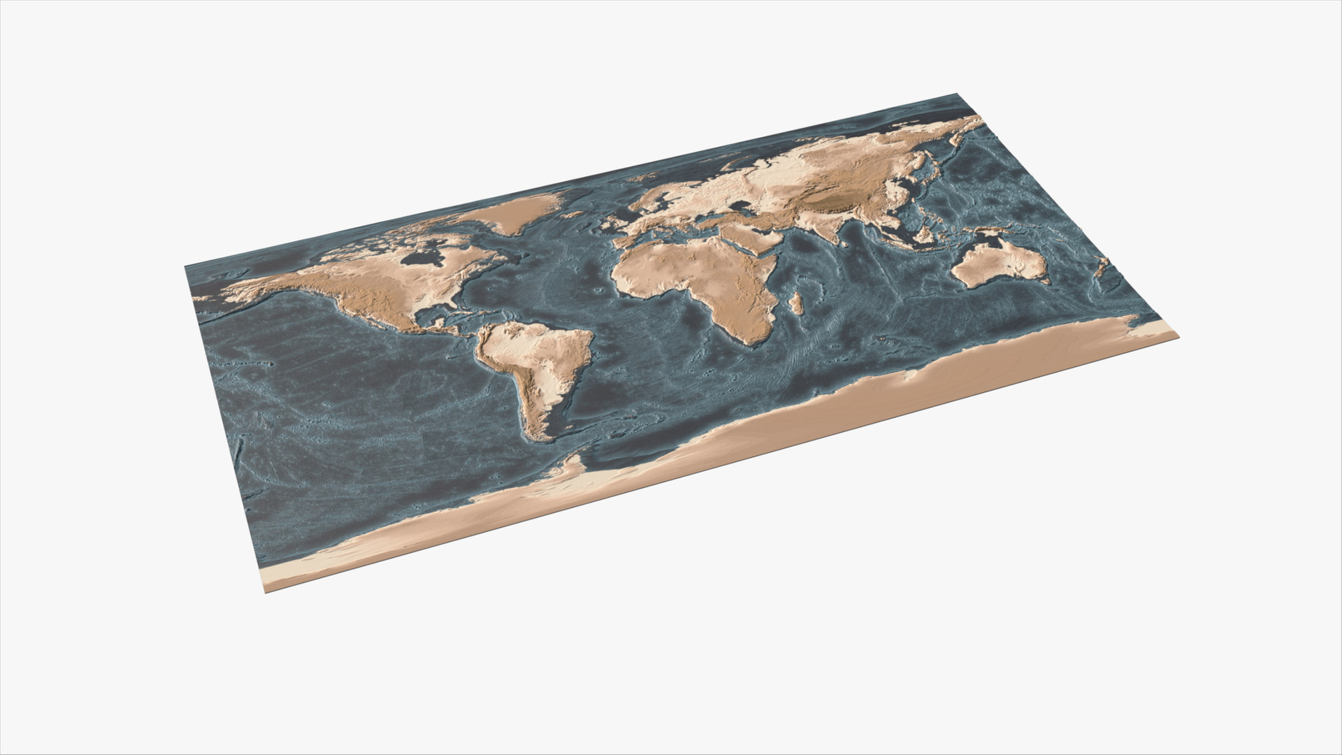 Stylized World Map 3D Model - TurboSquid 2078965