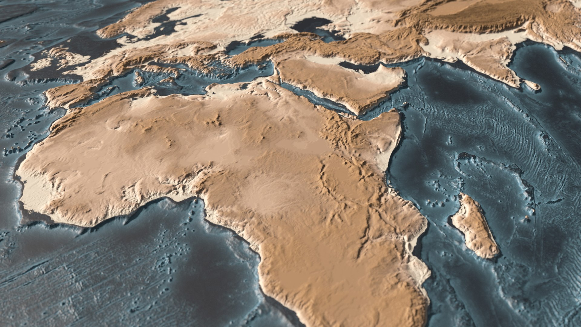 Stylized World Map 3D Model - TurboSquid 2078965