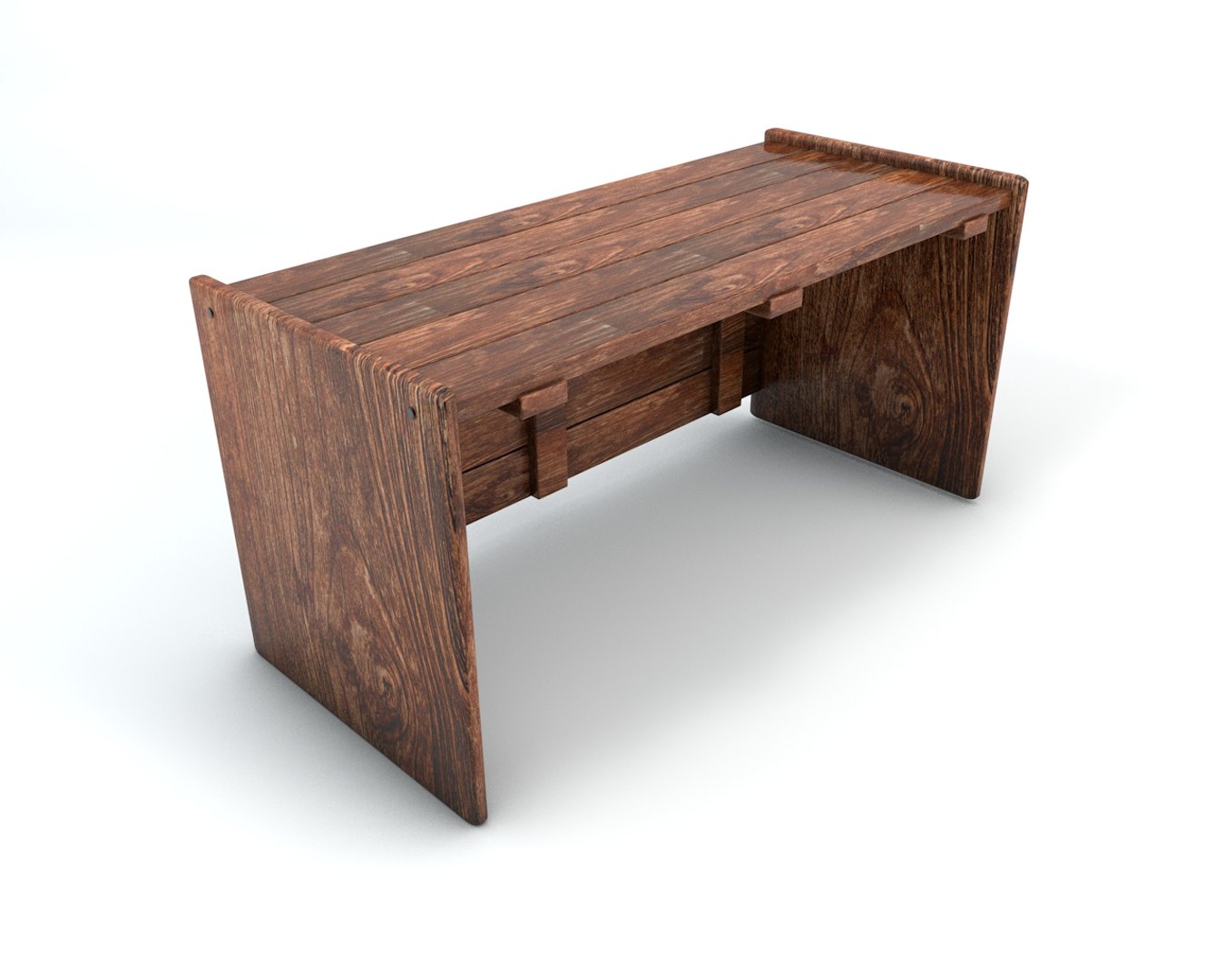 c4d wood desk basic