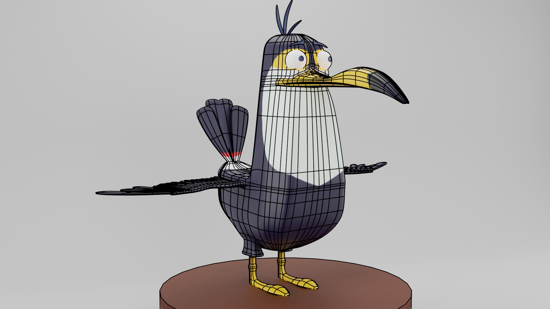 3D Model Crazy Toucan Cartoon Bird 3D Model - TurboSquid 2123967