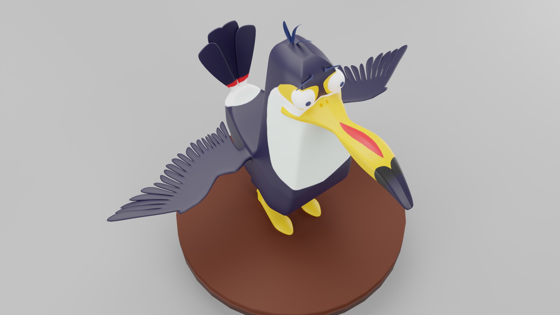 3D Model Crazy Toucan Cartoon Bird 3D Model - TurboSquid 2123967