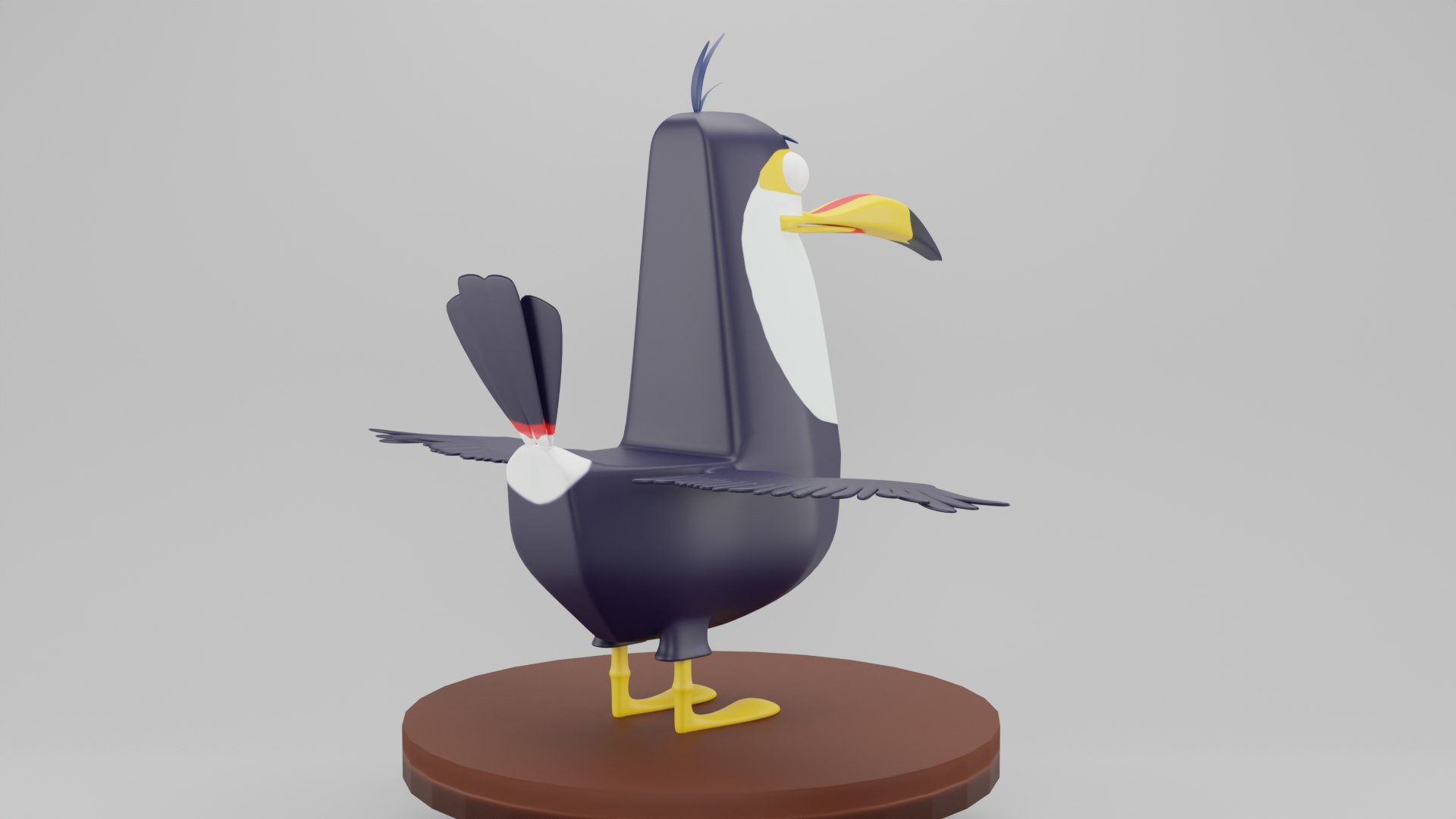 3D Model Crazy Toucan Cartoon Bird 3D Model - TurboSquid 2123967