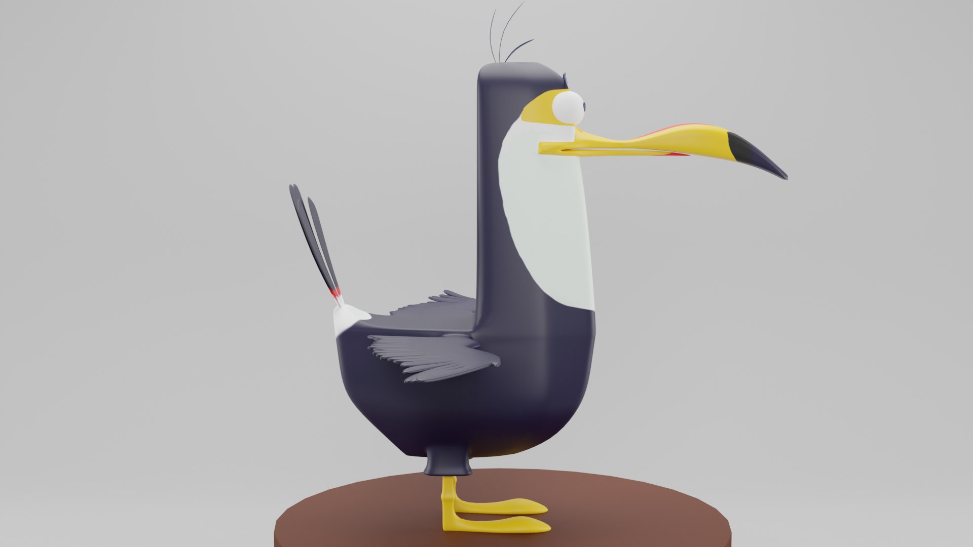 3D Model Crazy Toucan Cartoon Bird 3D Model - TurboSquid 2123967