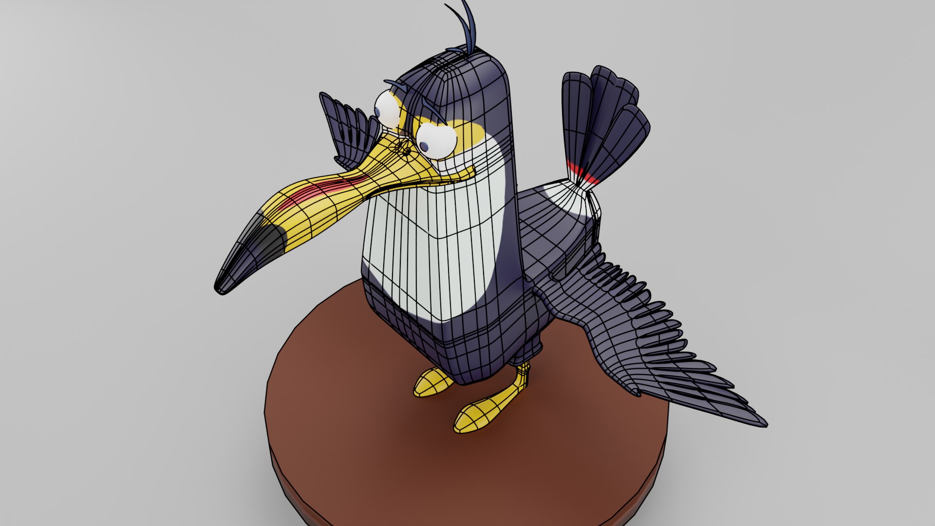 3D Model Crazy Toucan Cartoon Bird 3D Model - TurboSquid 2123967