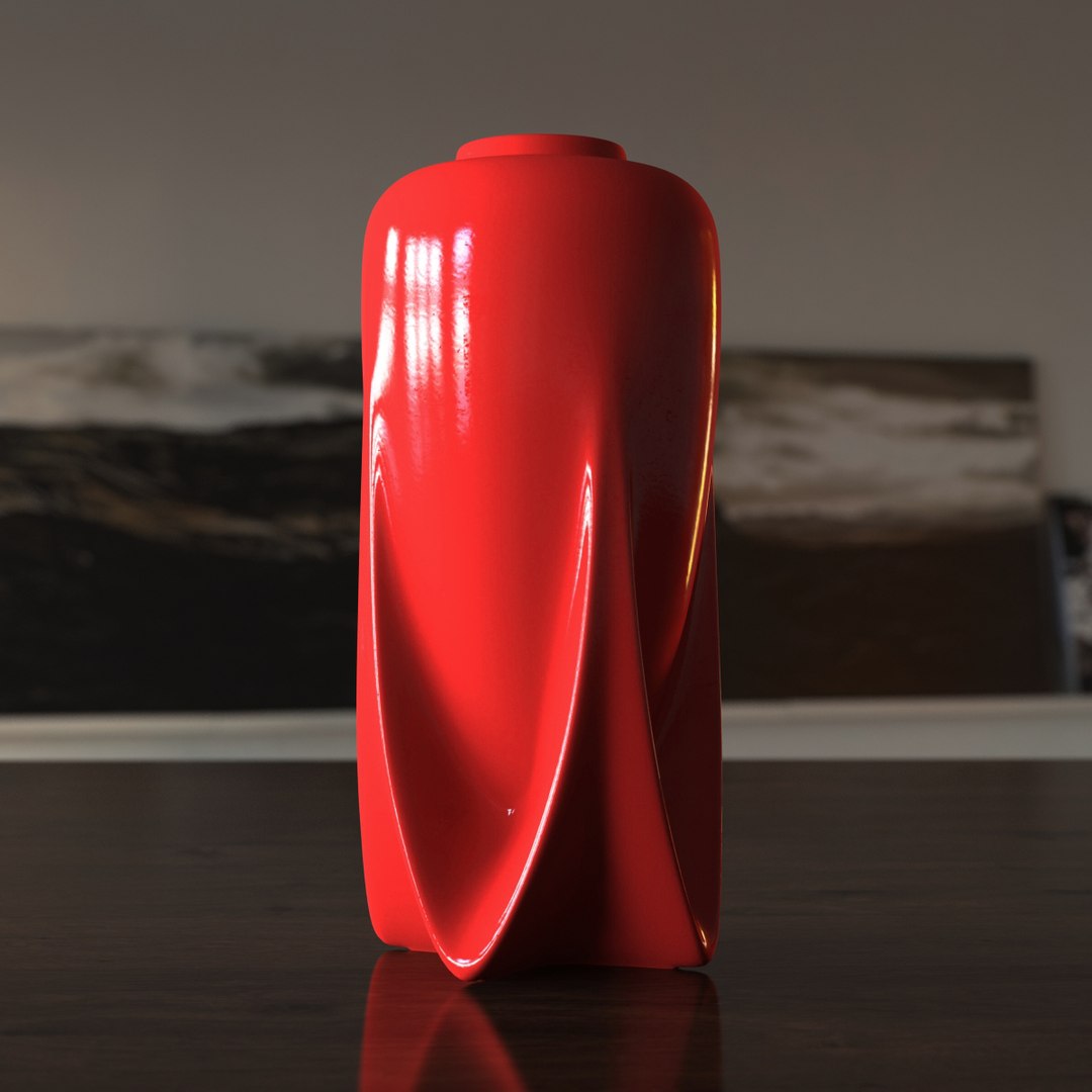 3d Teco Rocket Vase Model