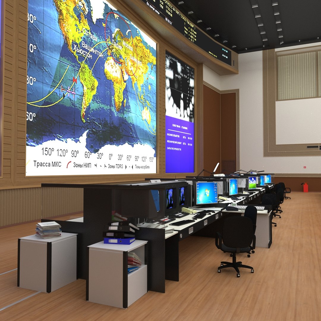 russian mission control center 3d 3ds