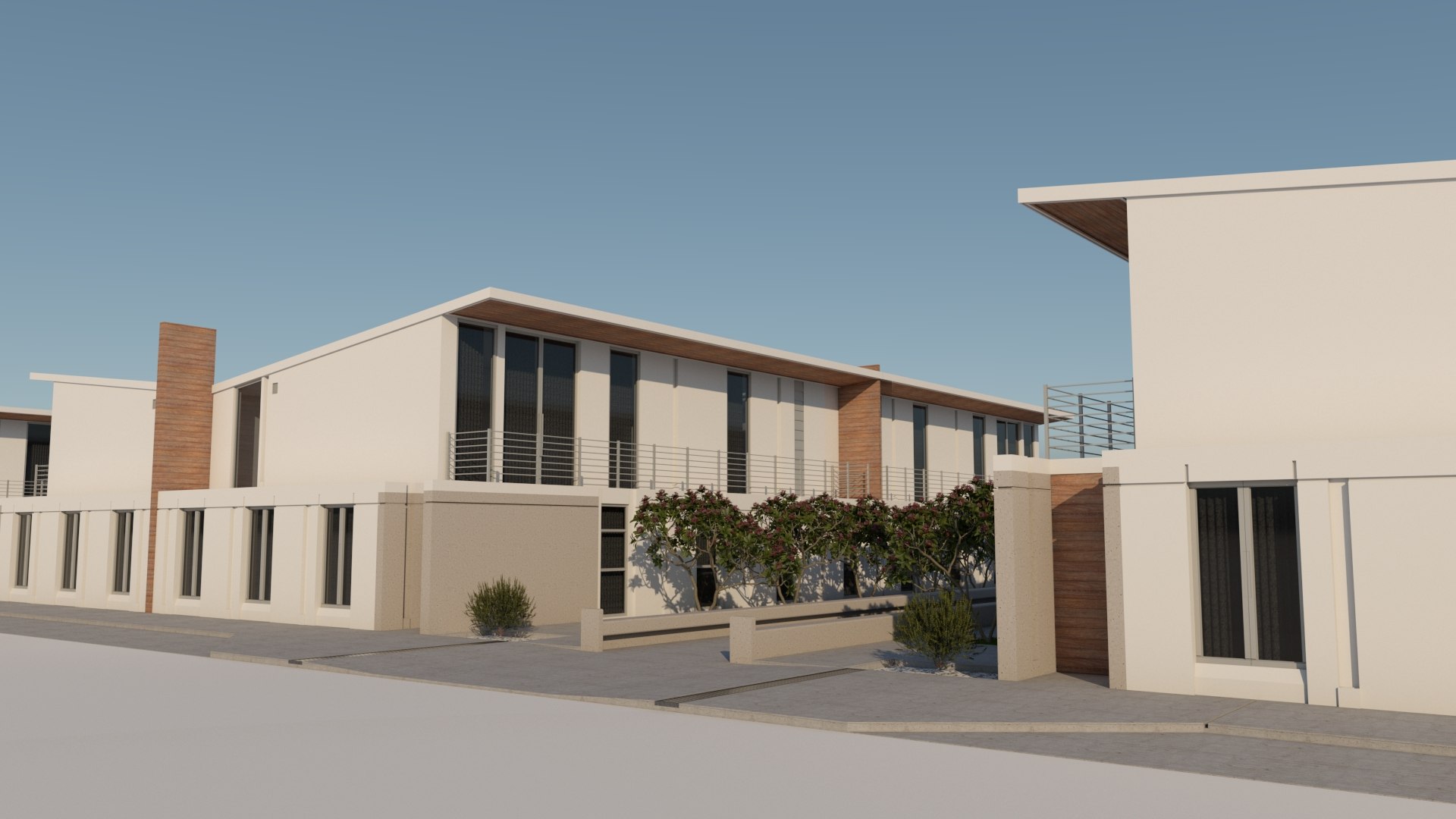 3D Model Modern Residential Compound - TurboSquid 1711530