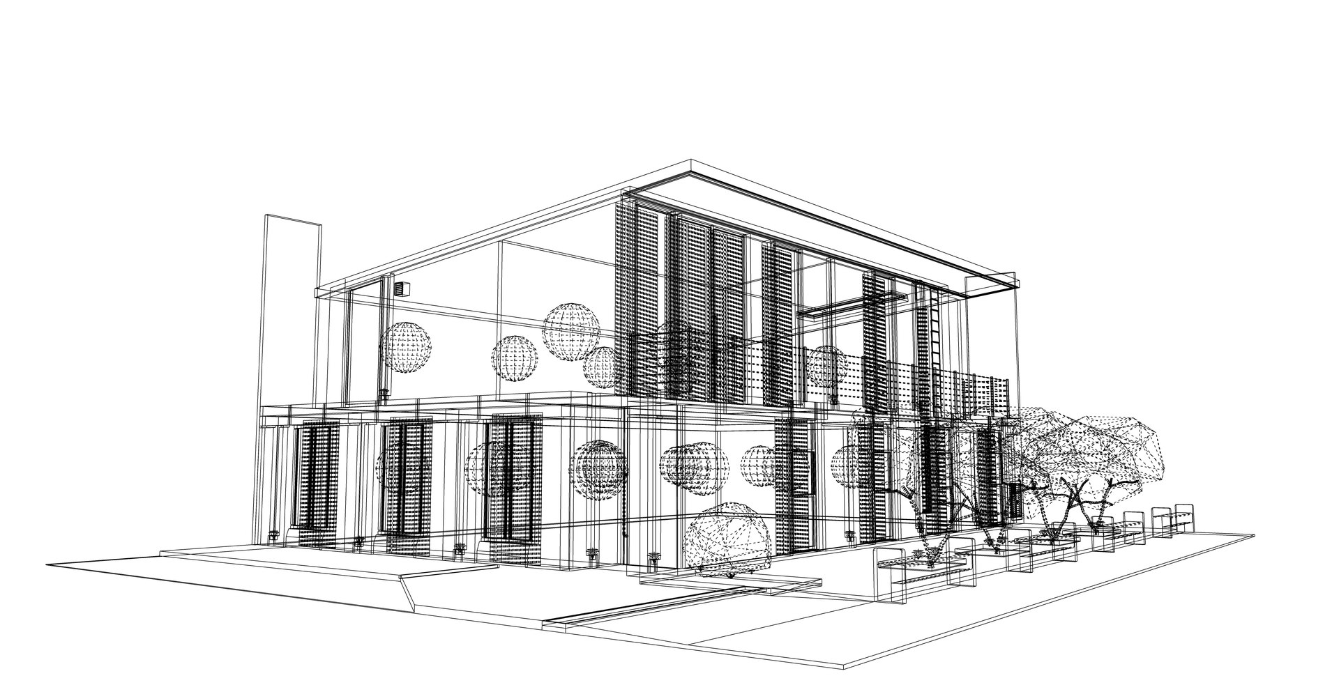3D Model Modern Residential Compound - TurboSquid 1711530