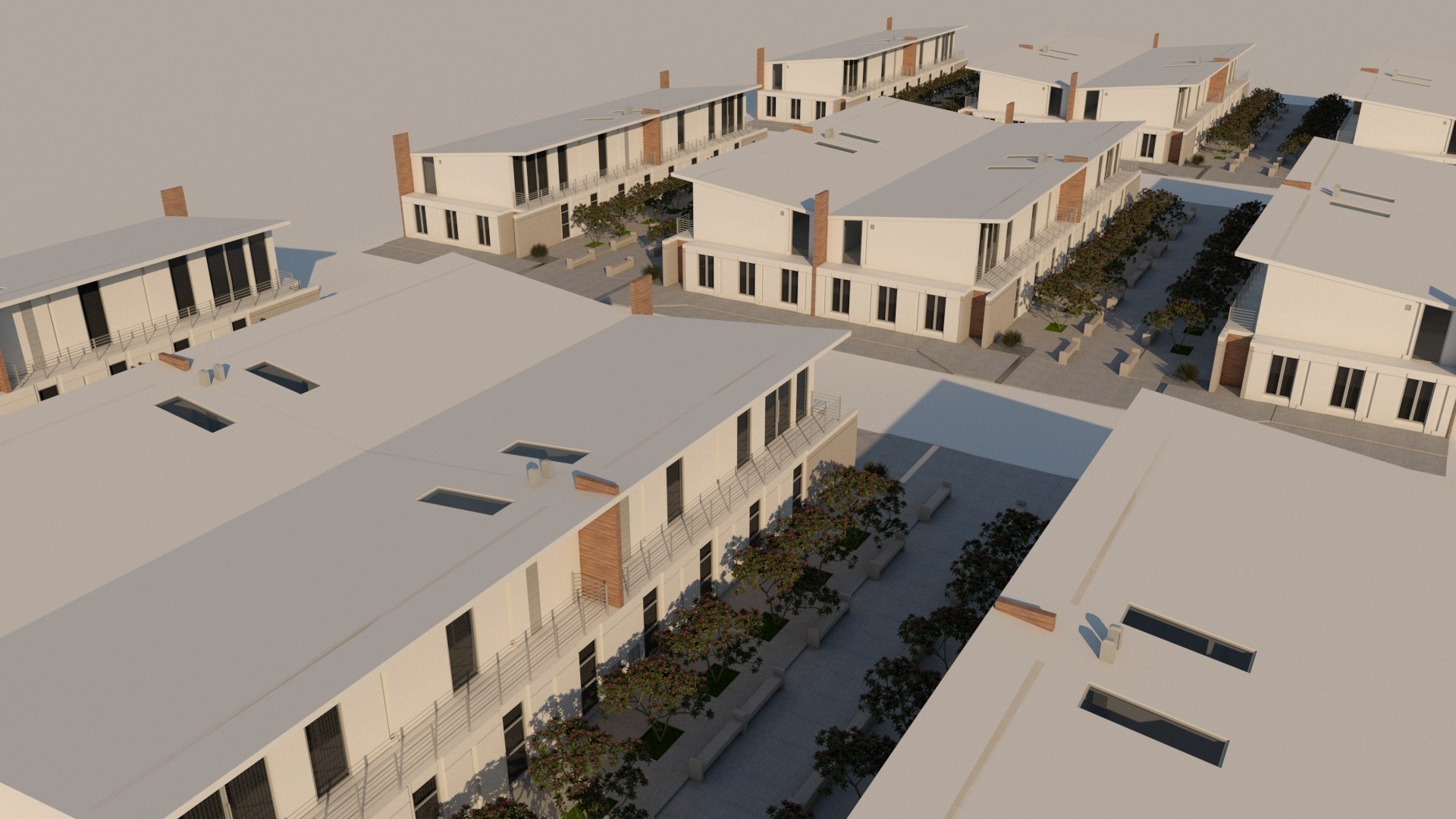 3D Model Modern Residential Compound - TurboSquid 1711530