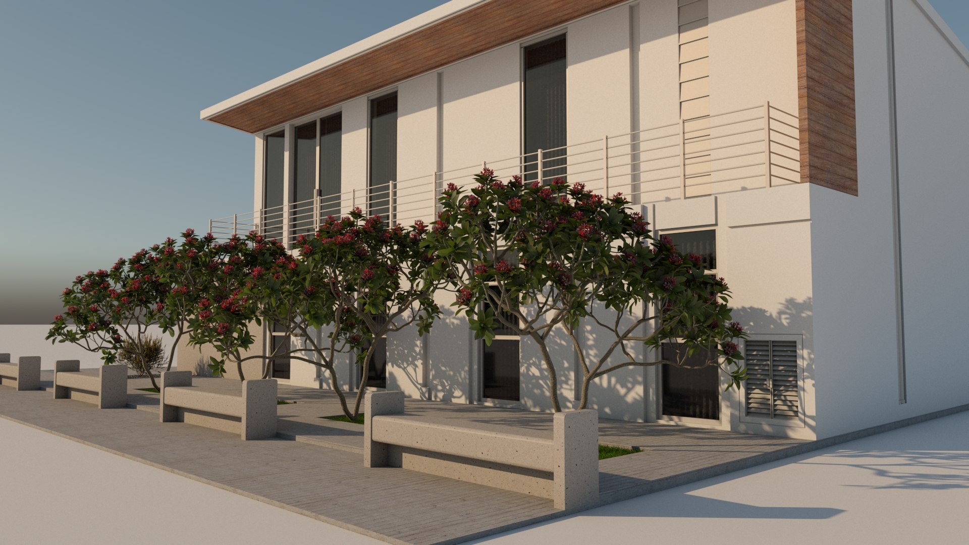 3D Model Modern Residential Compound - TurboSquid 1711530