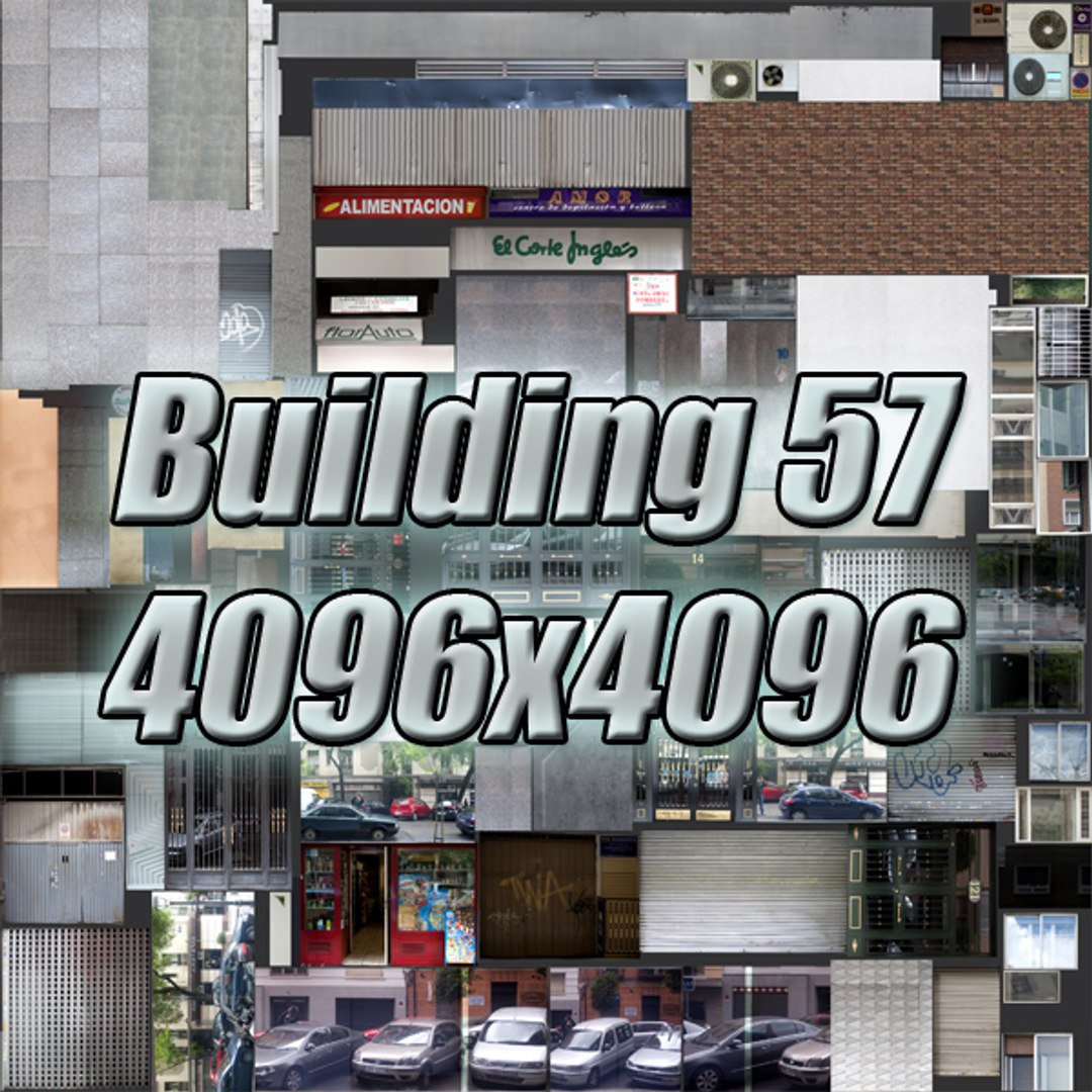 3d model european city block 03