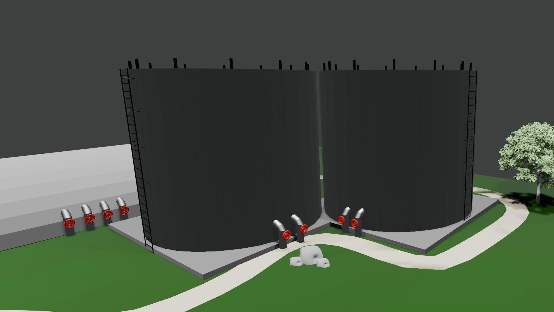 3D Grain Storage Model - TurboSquid 2222053