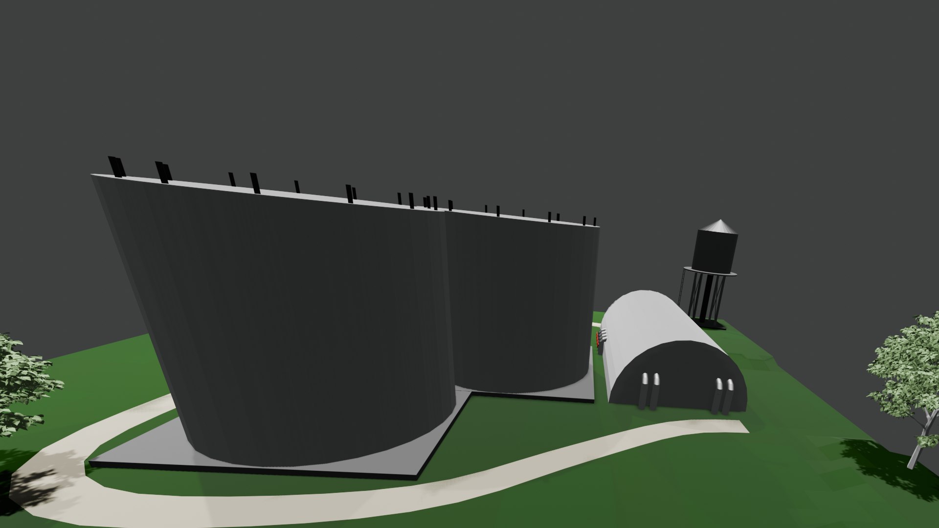 3D Grain Storage Model - TurboSquid 2222053