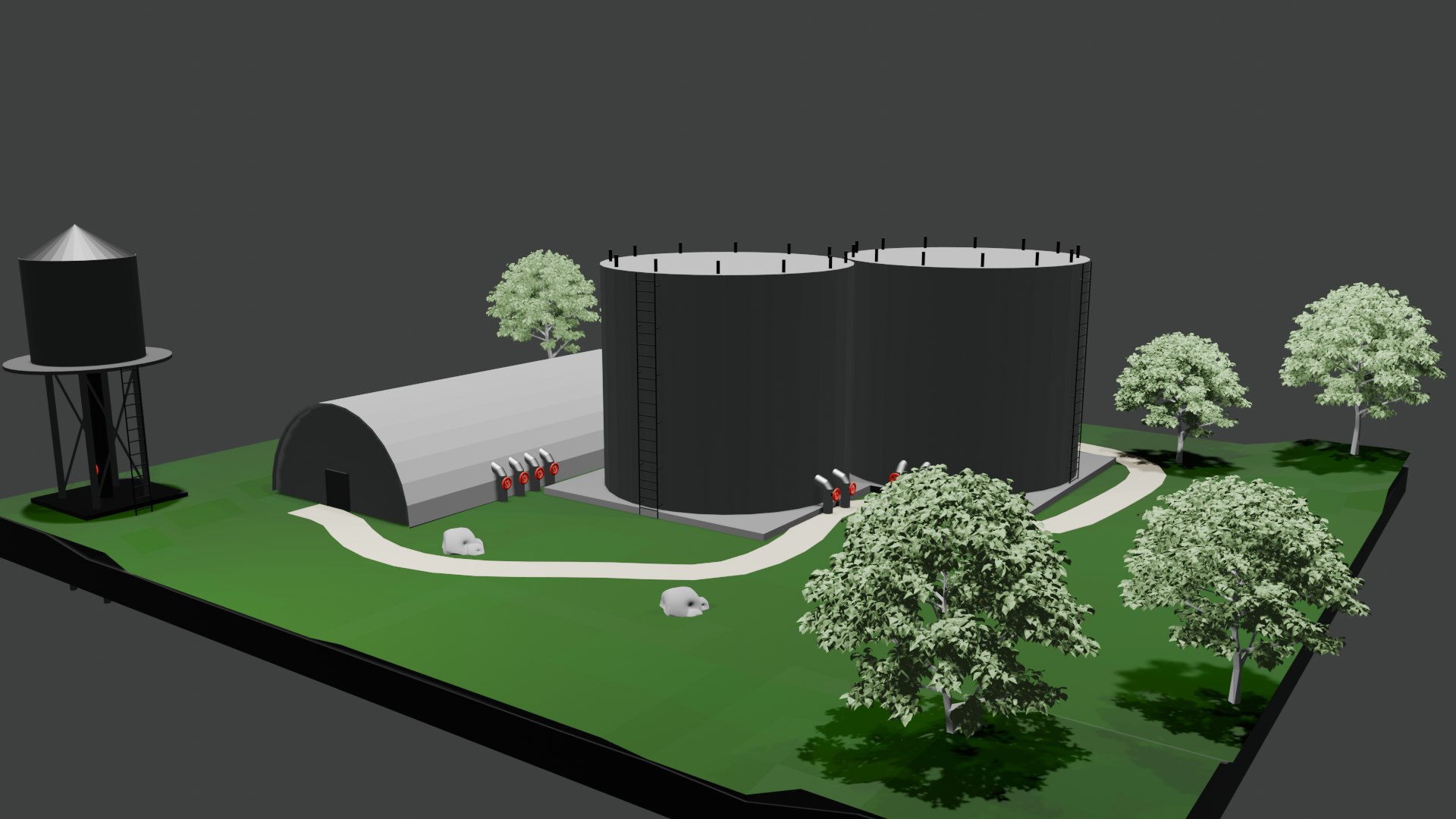 3D Grain Storage Model - TurboSquid 2222053