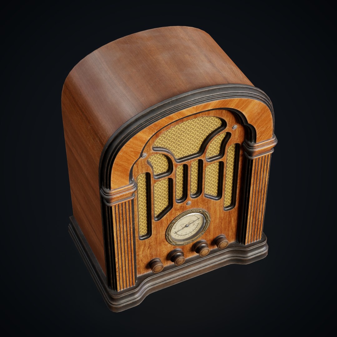 3D Retro Radio Model - TurboSquid 1824385