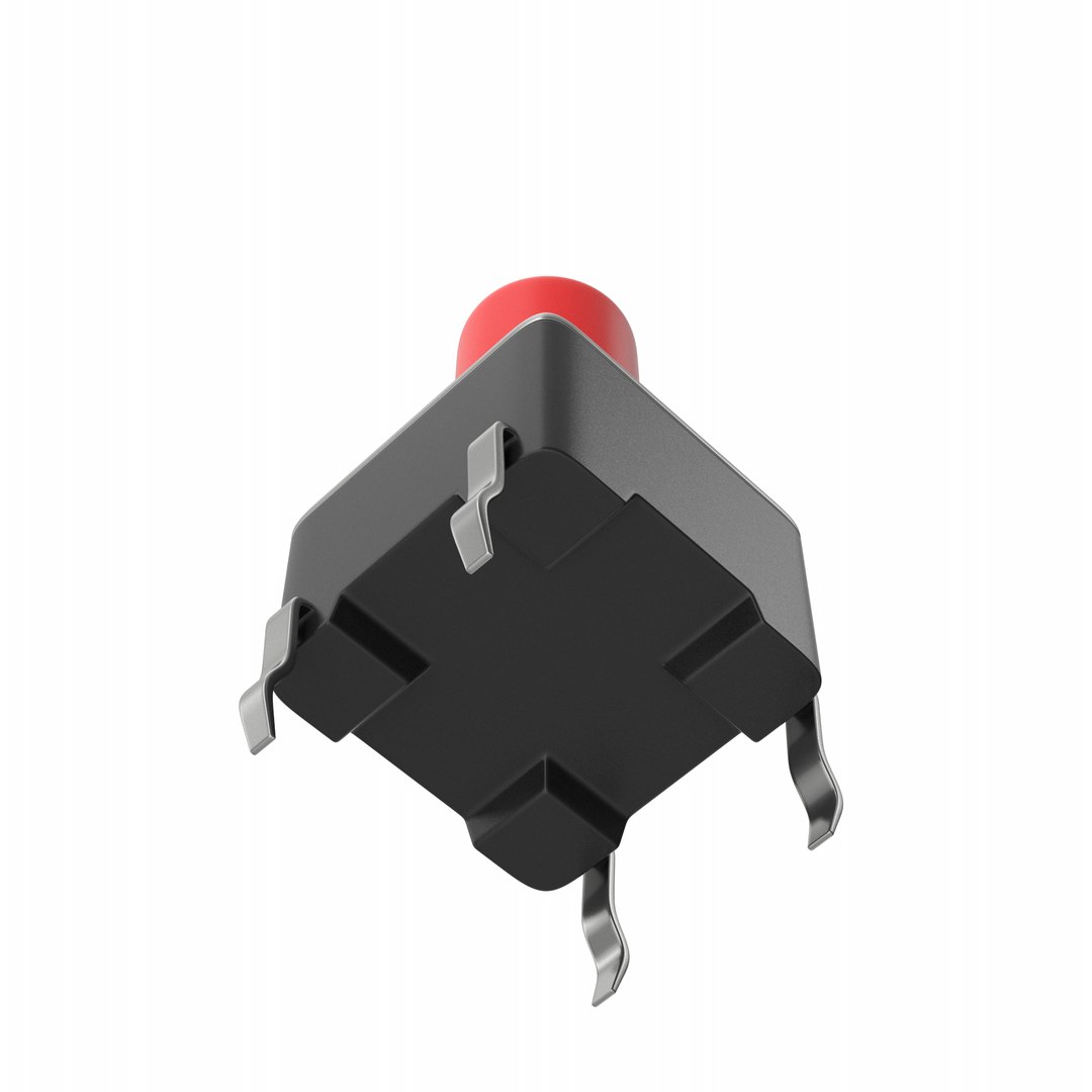 Red Tactile Switch 3D Model - TurboSquid 2012010