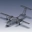 3d Model Q100 Bombardier Airliner
