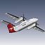 3d Model Q100 Bombardier Airliner
