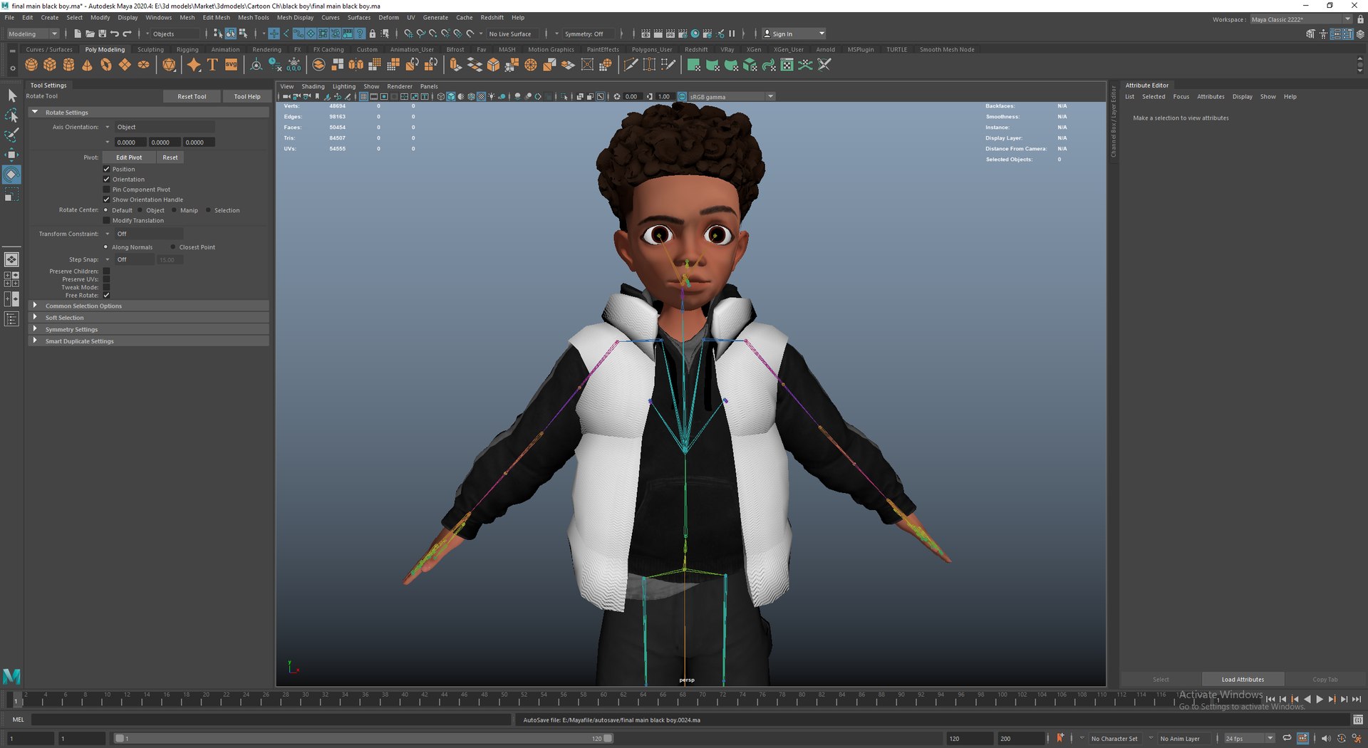 3D Cartoon Game Black Boy Character Rigged Model - TurboSquid 2194998