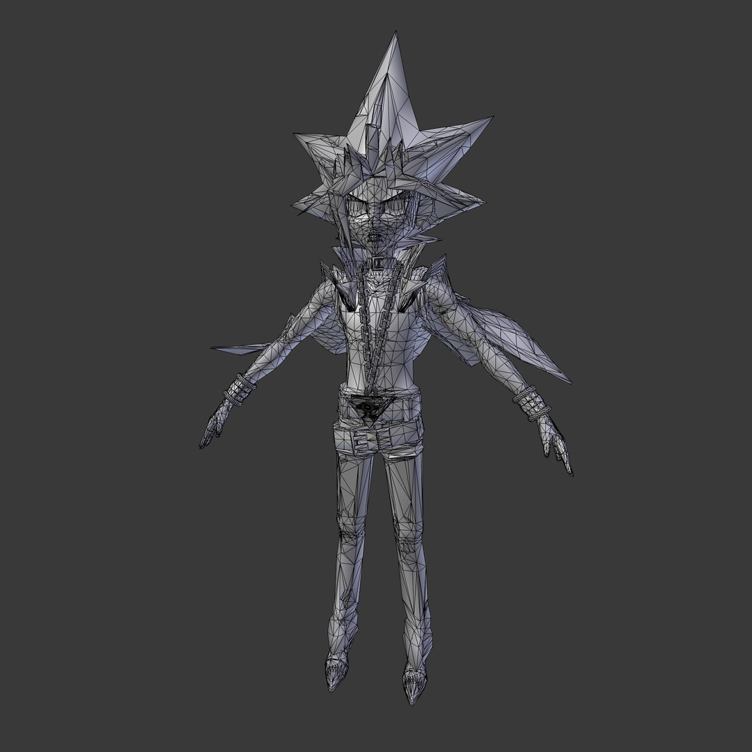 3D Yami Yugi Yugioh Anime Lowpoly 3D Model - TurboSquid 1952435