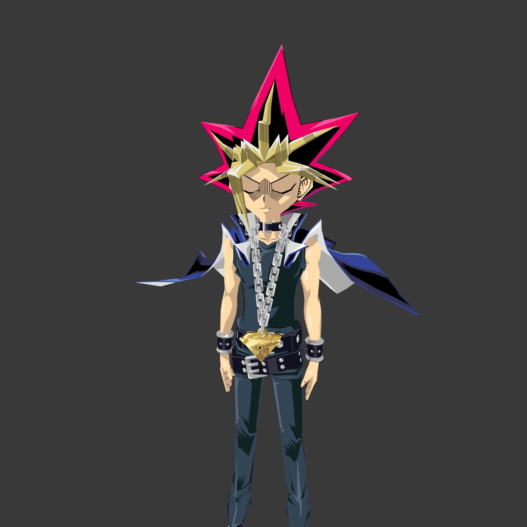 3D Yami Yugi Yugioh Anime Lowpoly 3D Model - TurboSquid 1952435