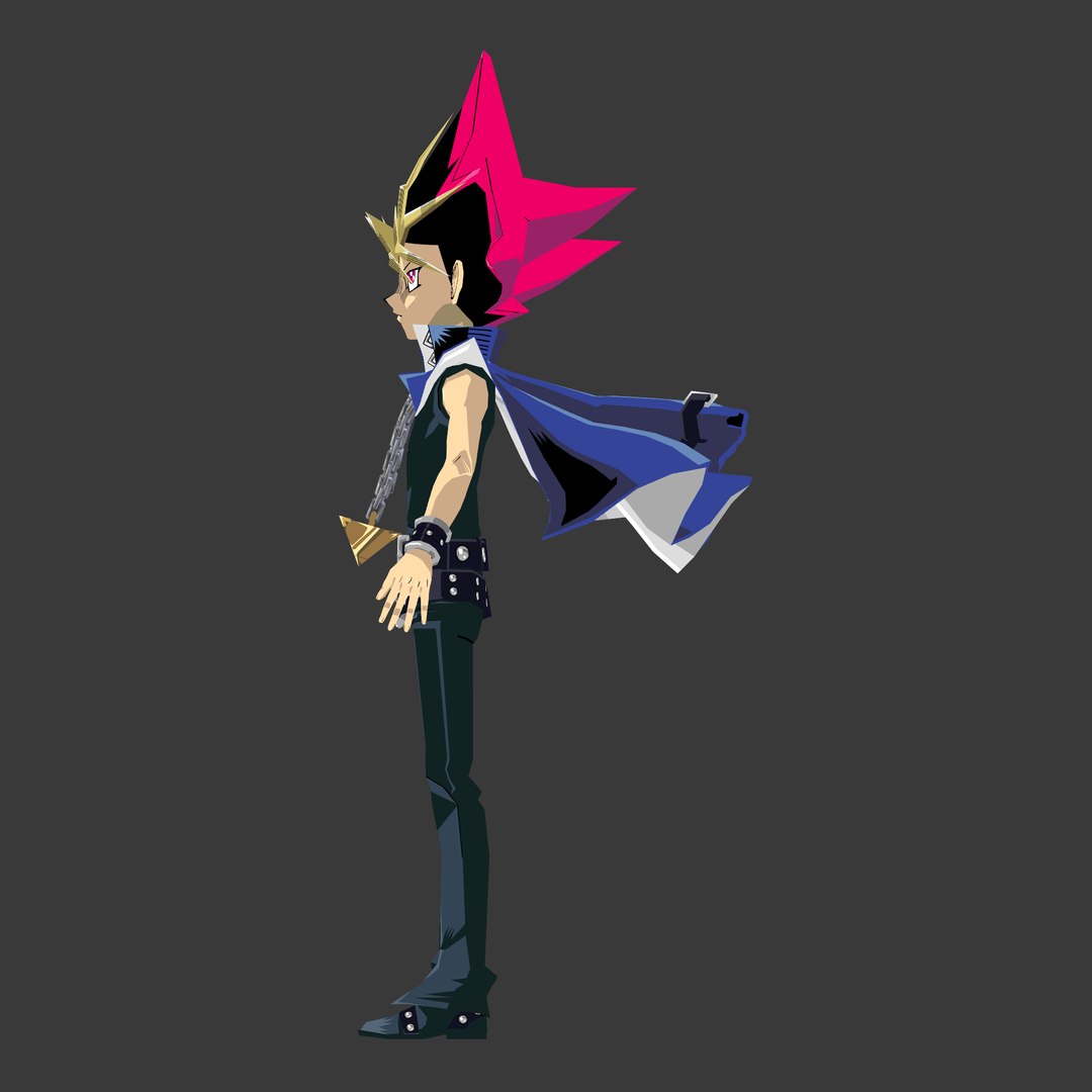 3D Yami Yugi Yugioh Anime Lowpoly 3D Model - TurboSquid 1952435