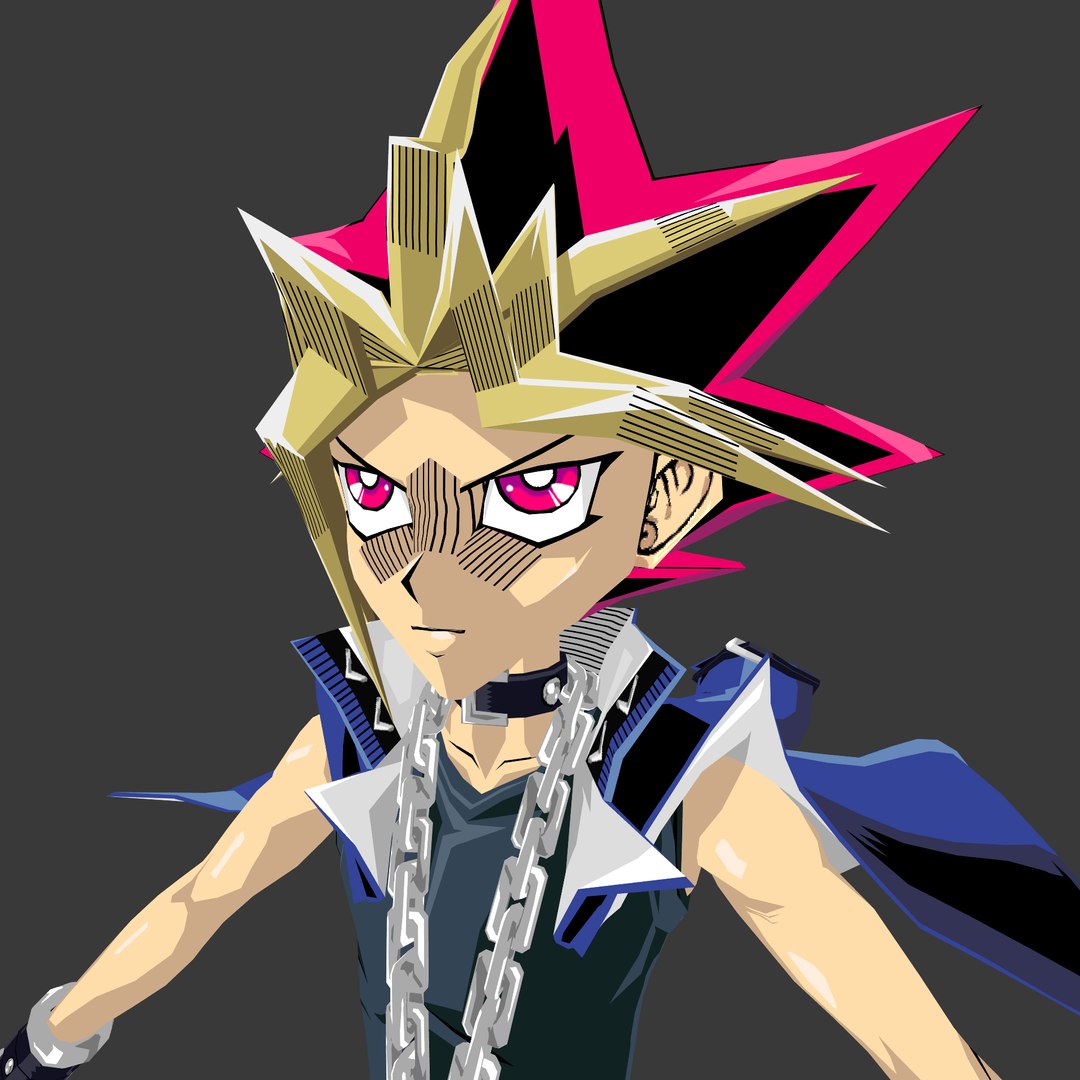 3D Yami Yugi Yugioh Anime Lowpoly 3D Model - TurboSquid 1952435