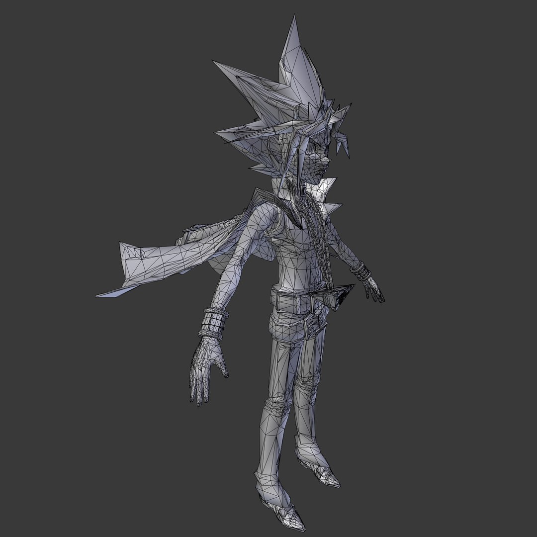 3D Yami Yugi Yugioh Anime Lowpoly 3D Model - TurboSquid 1952435