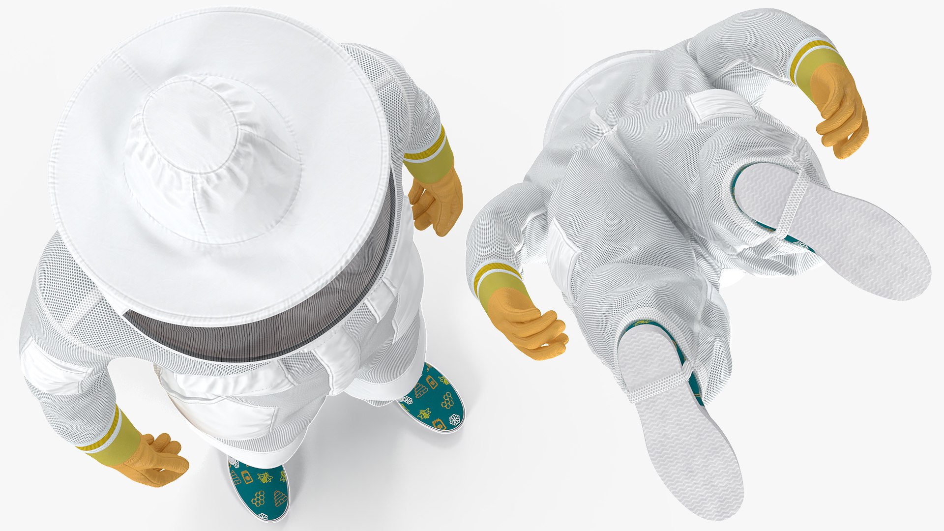 Female Professional Beekeeper Honey Bees 3D Model - TurboSquid 1652216