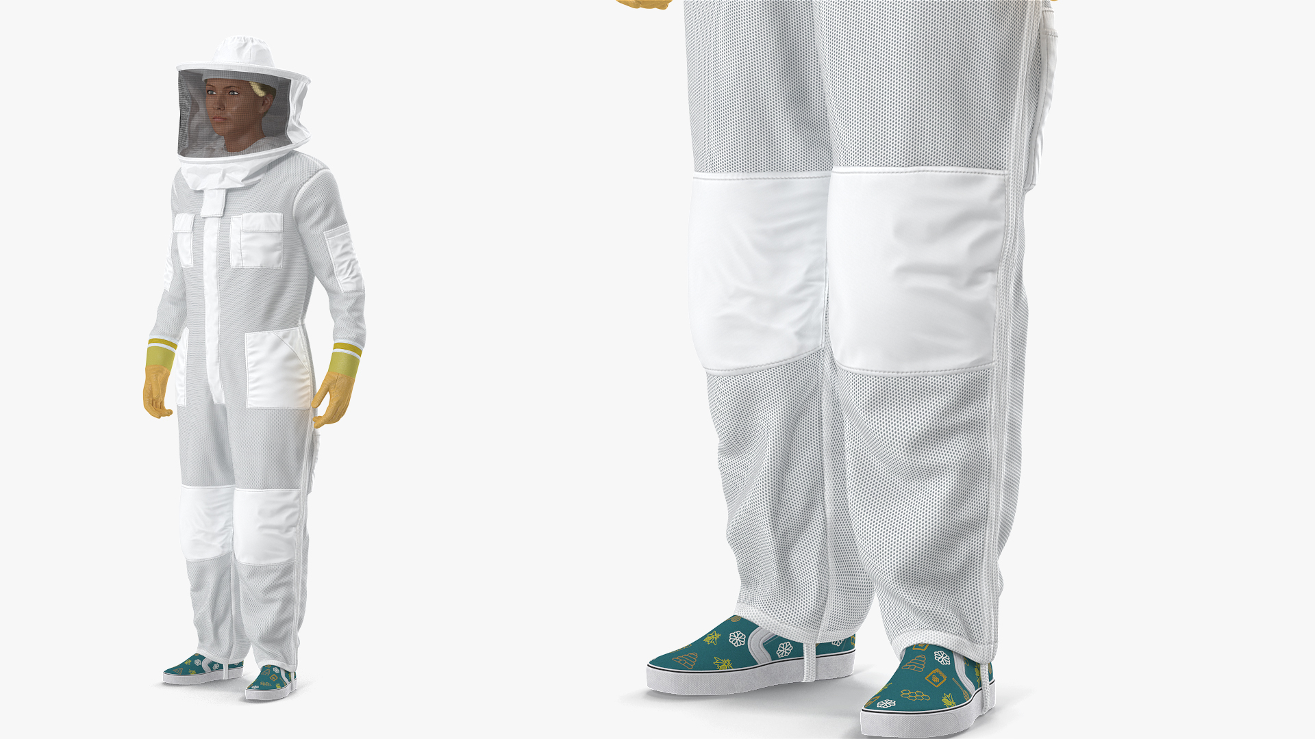 Female Professional Beekeeper Honey Bees 3D Model - TurboSquid 1652216