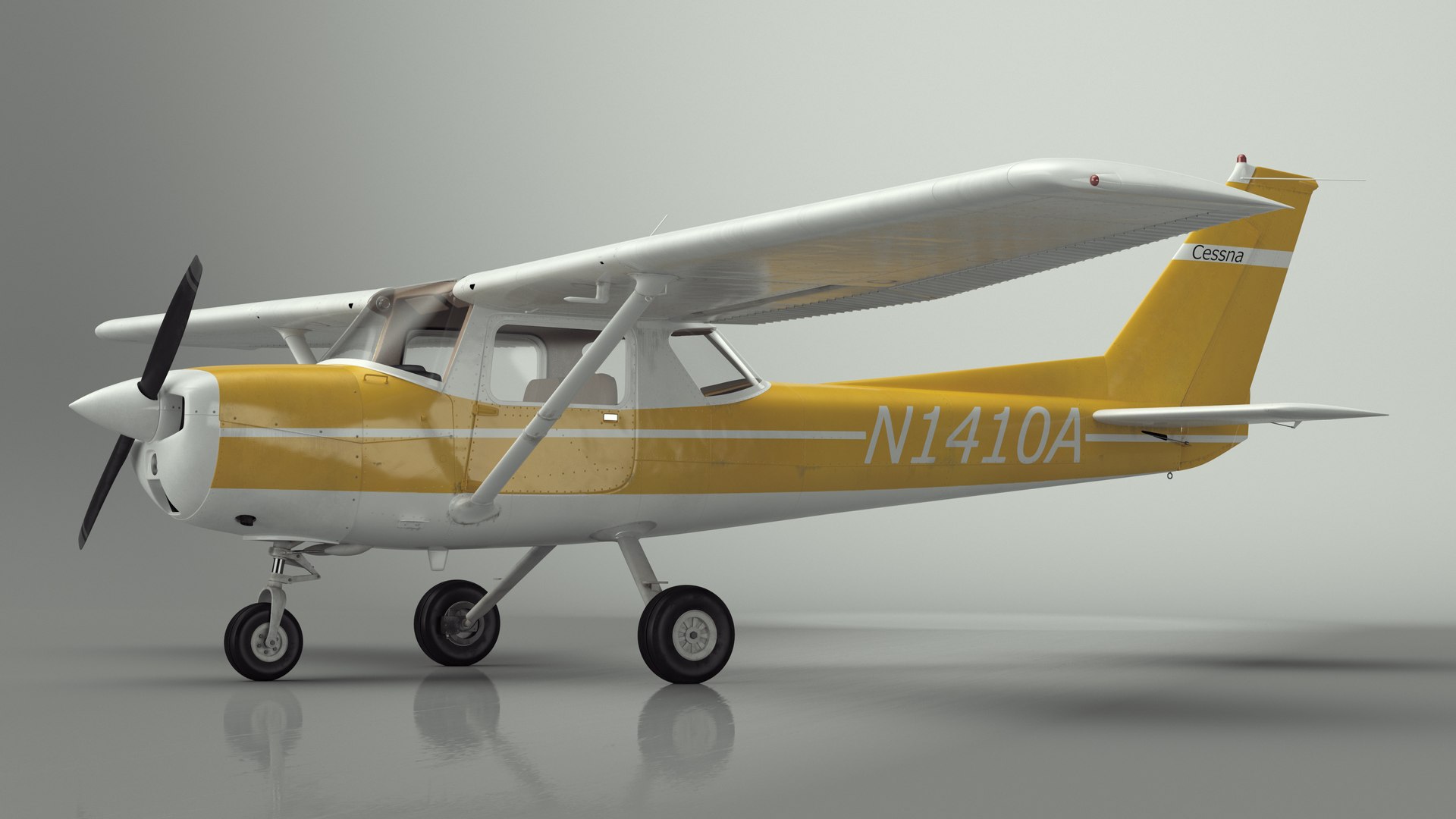 Flight Training Airplane Cessna 150 3D - TurboSquid 2245955