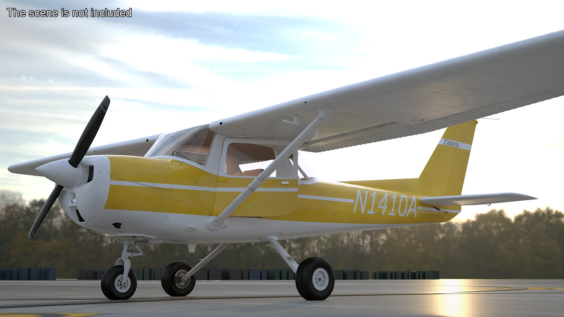 Flight Training Airplane Cessna 150 3D - TurboSquid 2245955