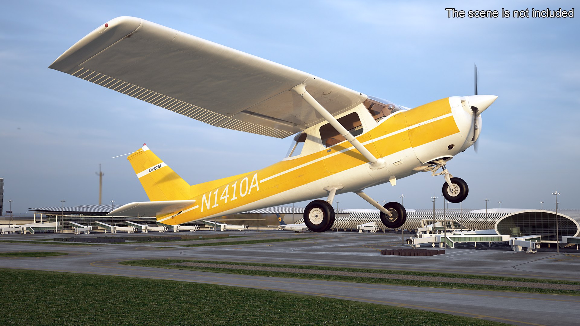 Flight Training Airplane Cessna 150 3D - TurboSquid 2245955