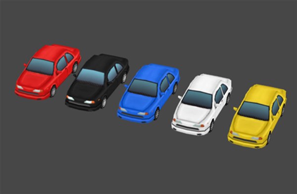 3d model hand painted car