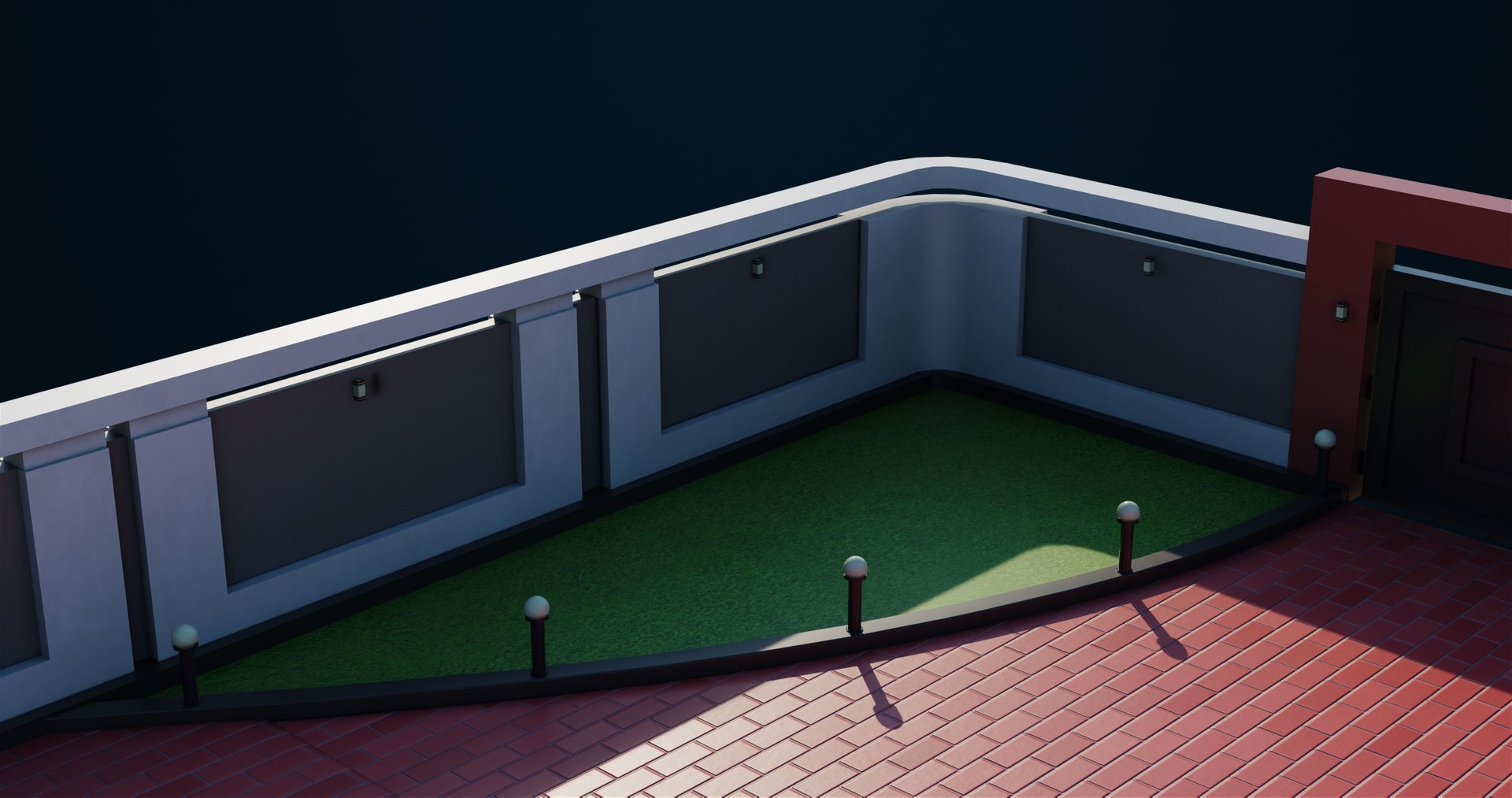 Compound Wall 01 All PBR Unity UE Textures 3D Model - TurboSquid 2030207