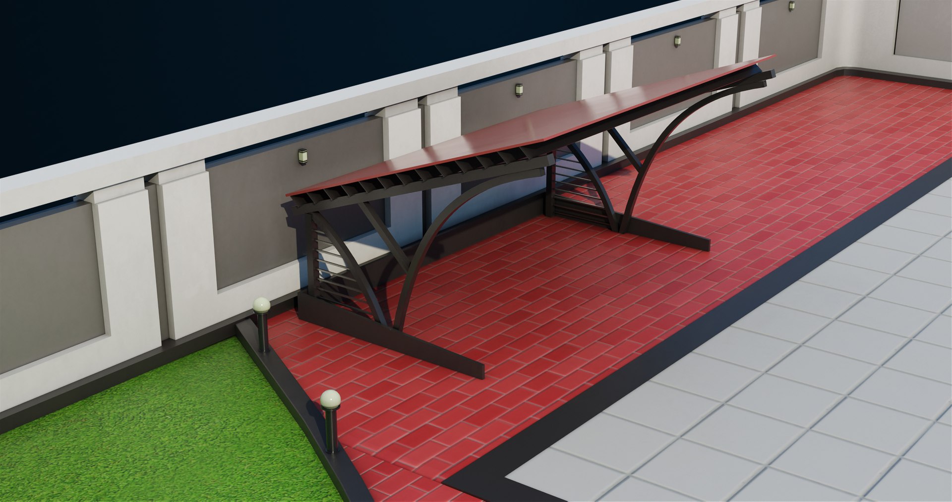 Compound Wall 01 All PBR Unity UE Textures 3D Model - TurboSquid 2030207