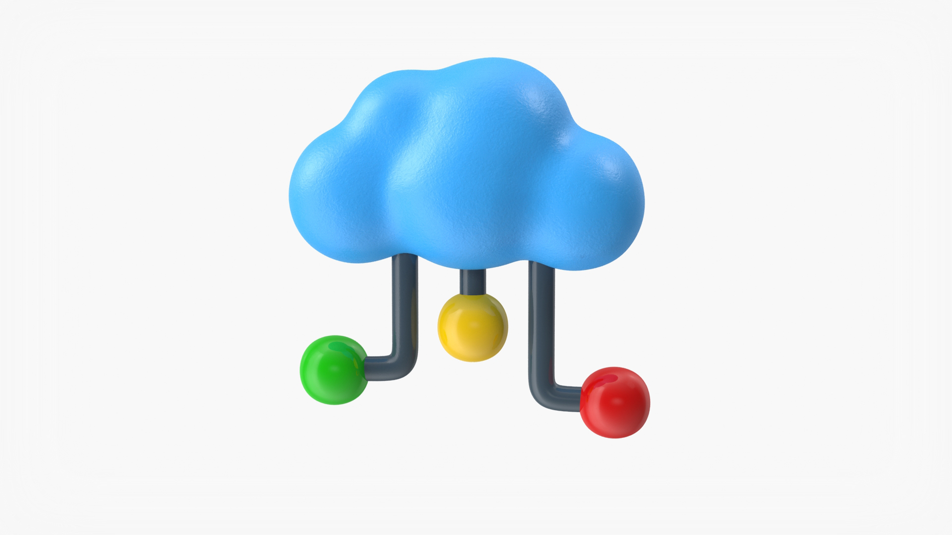 Cloud Data Storage Cartoon Style Model - TurboSquid 2101779