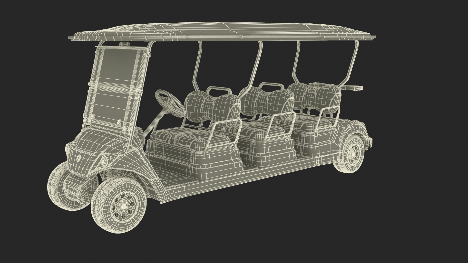 Six Seat Golf Electric Car Yamaha Rigged For Maya 3D Model - TurboSquid ...