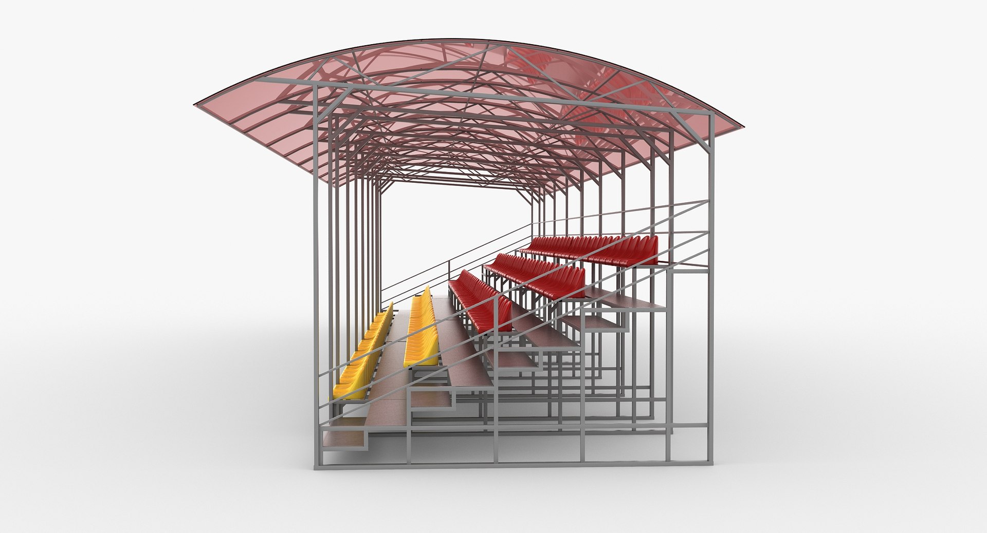 3d Model Bleachers 1